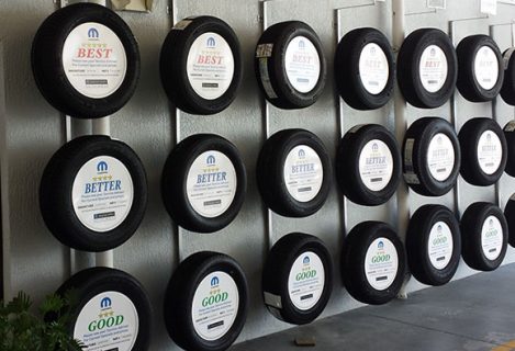 Tire Inserts, Tire displays, Custom Wall & Floor Tire Displays