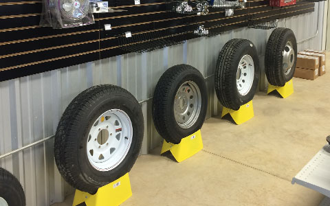 Tire Inserts, Tire displays, Custom Wall & Floor Tire Displays